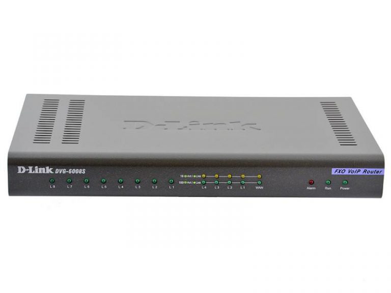 گیت وی ویپ دی لینک 8 پورت D-LINK-DVG-6008S-VOIP-FXO - الو شبکه